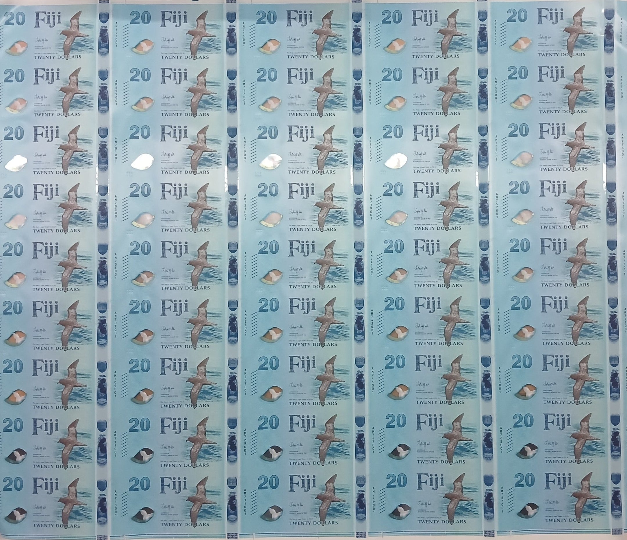 2025 New Polymer $20 Uncut Sheet (45 notes in a sheet) – Reserve Bank ...