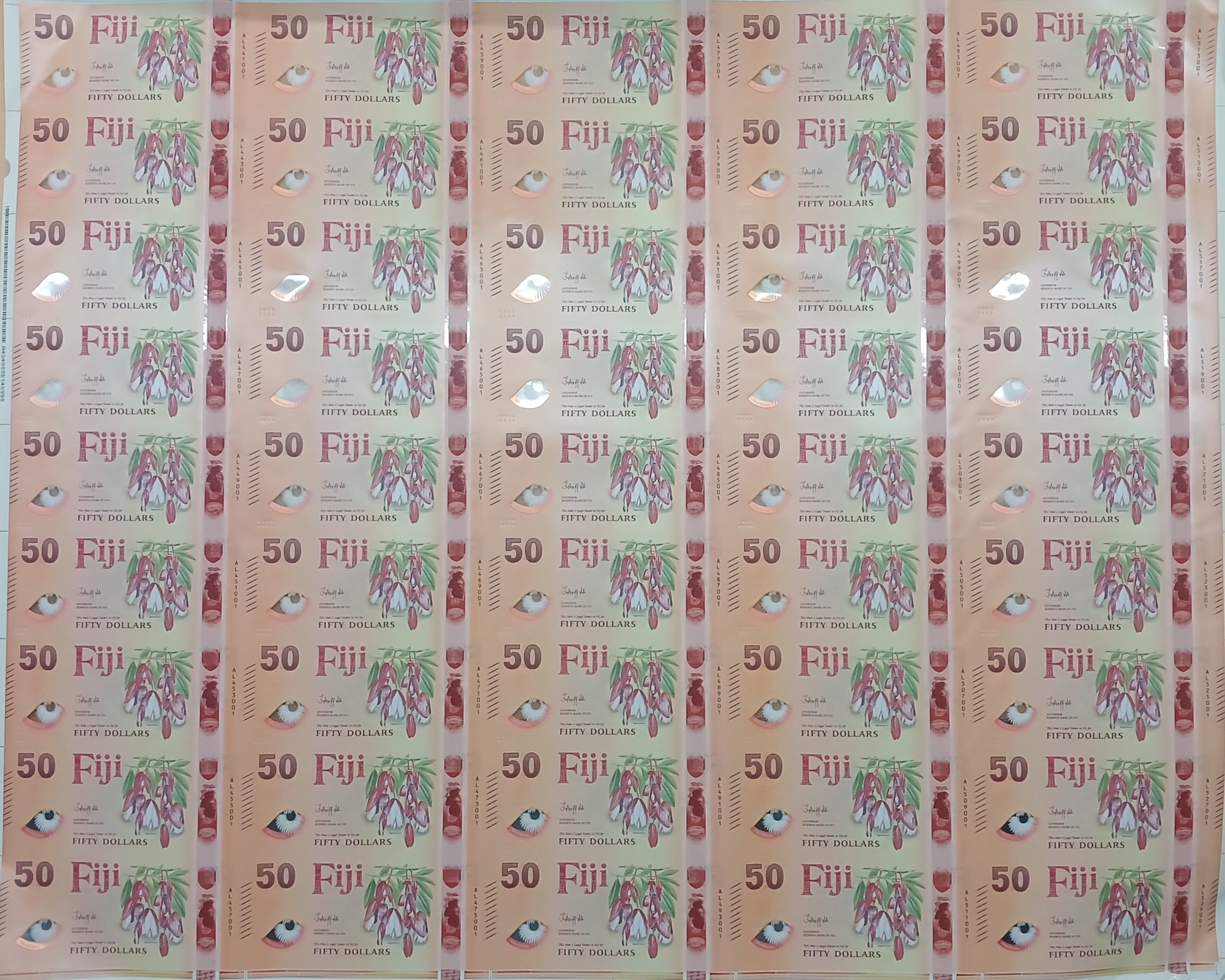 2025 New Polymer $50 Uncut Sheet (45 notes in a sheet) – Reserve Bank ...
